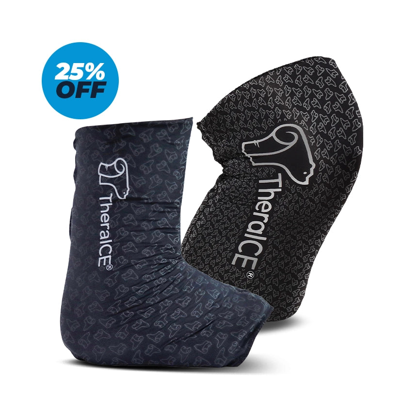 TheraICE Lower Body PRO Recovery Bundle - Knee Sleeve PRO & Ankle Slee